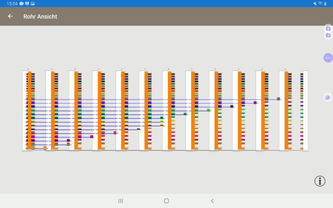 cablescout mobile ermöglicht das Mitführen der Netzdokumentation