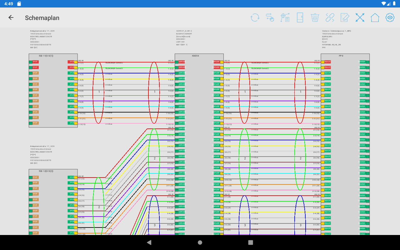 cablescout mobile ermöglicht das Mitführen der Netzdokumentation
